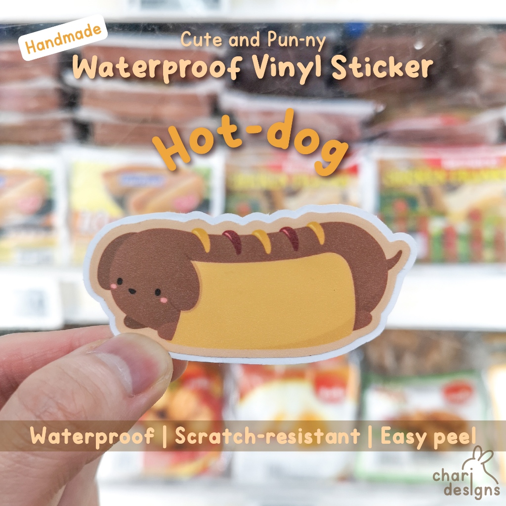 charidesigns | Cute & Pun-ny Waterproof Vinyl Sticker (Laminated) | Hot ...