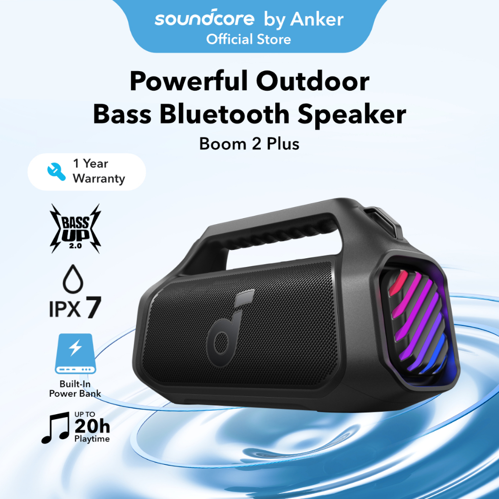soundcore Boom 2 Plus | Powerful Outdoor Bass Bluetooth Speaker ...