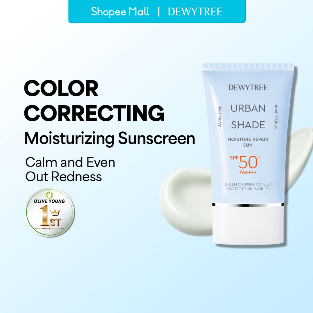 [DEWYTREE] URBAN SHADE Green Color Correcting Sunscreen – Moisture ...