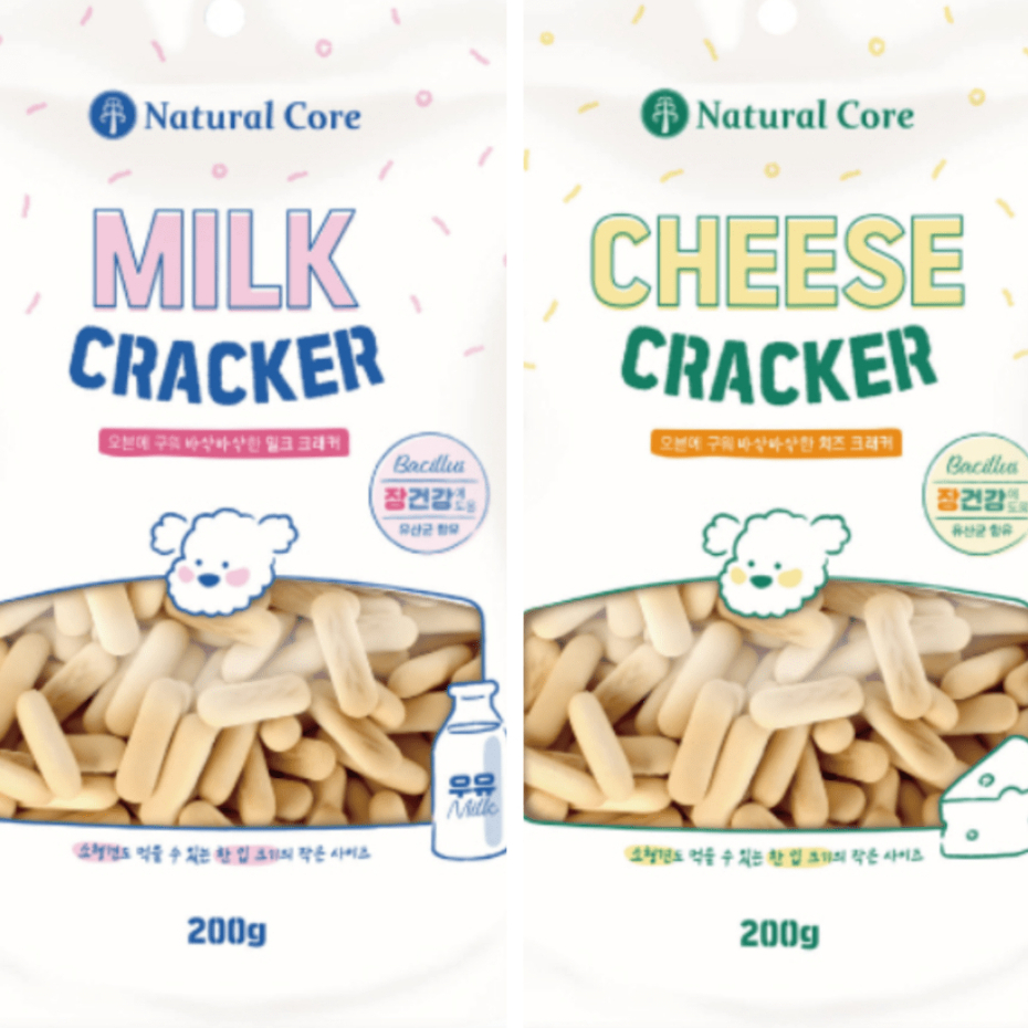 Natural Core Milk Cheese Crackers For Dogs | Direct Import From Korea ...