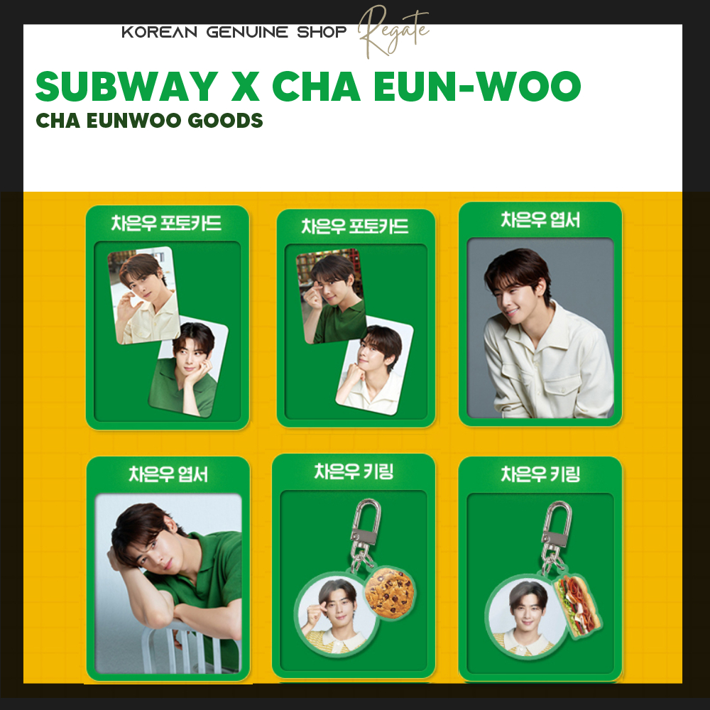 Subway x Cha Eun-woo goods Limited Edition | Shopee Singapore