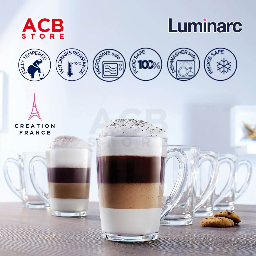 [SG STOCK] LUMINARC Coffee Mug OR Tea Glass 320ML | For Hot OR Cold ...