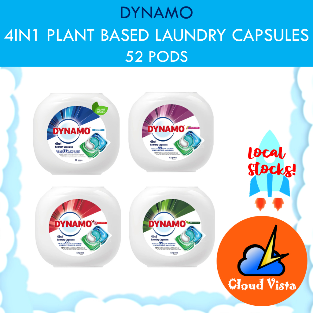 Dynamo 4in1 Plant Based Laundry Capsules 52 Pods | Shopee Singapore