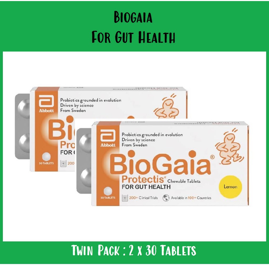 BioGaia Probiotic Protectis Chewable Tablets (Lemon) - Twin Pack 2 x 30 ...