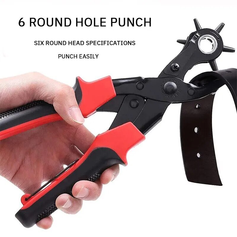 Belt Puncher 6 Round Holes Multifunctional Belt Belt Luggage Plastic ...