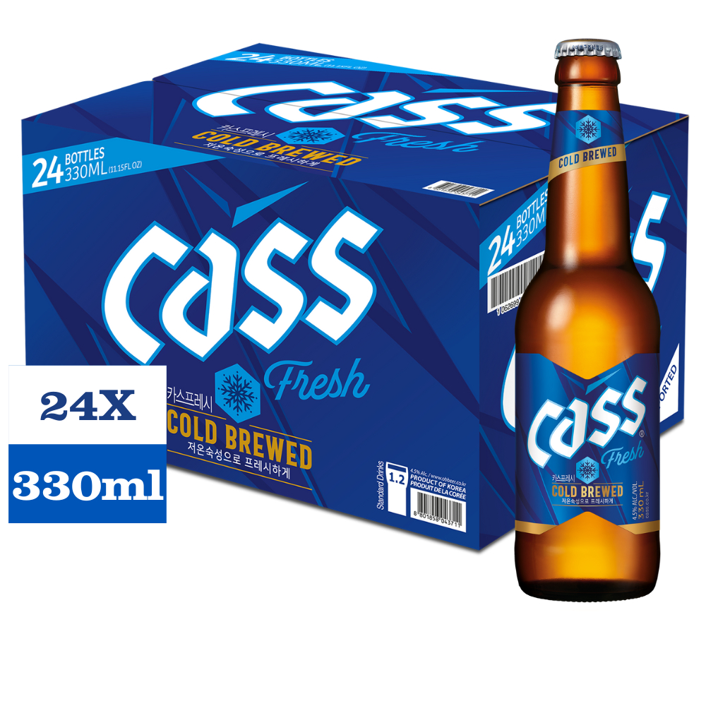 Cass 4x6x330ml Pint (Beer/Beer Cider/Alcoholic Beverages) | Shopee ...