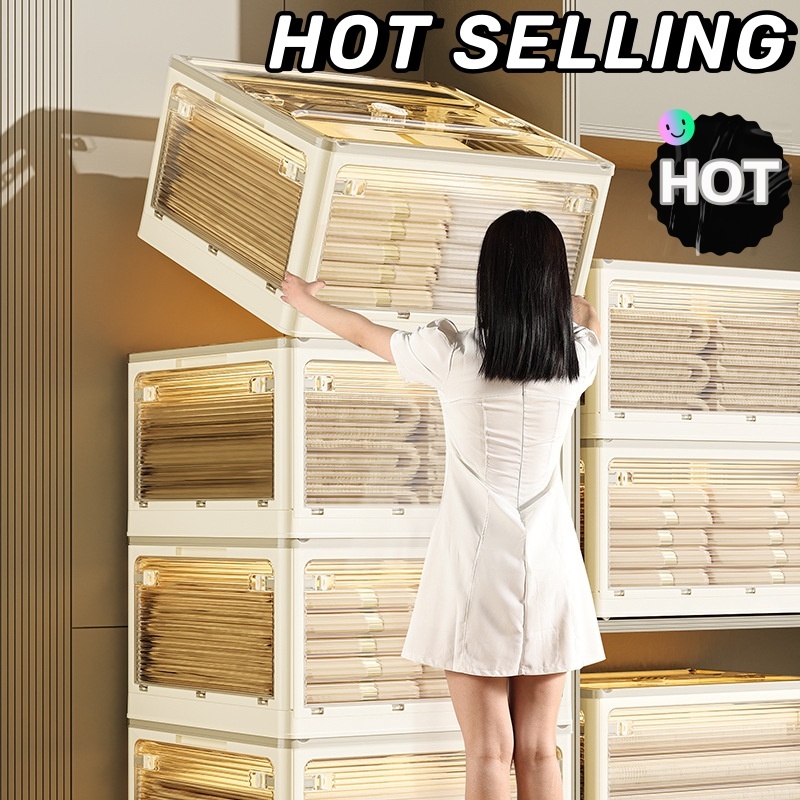 🔥[SG STOCK]Stackable foldable storage box, cabinet, container, storage ...
