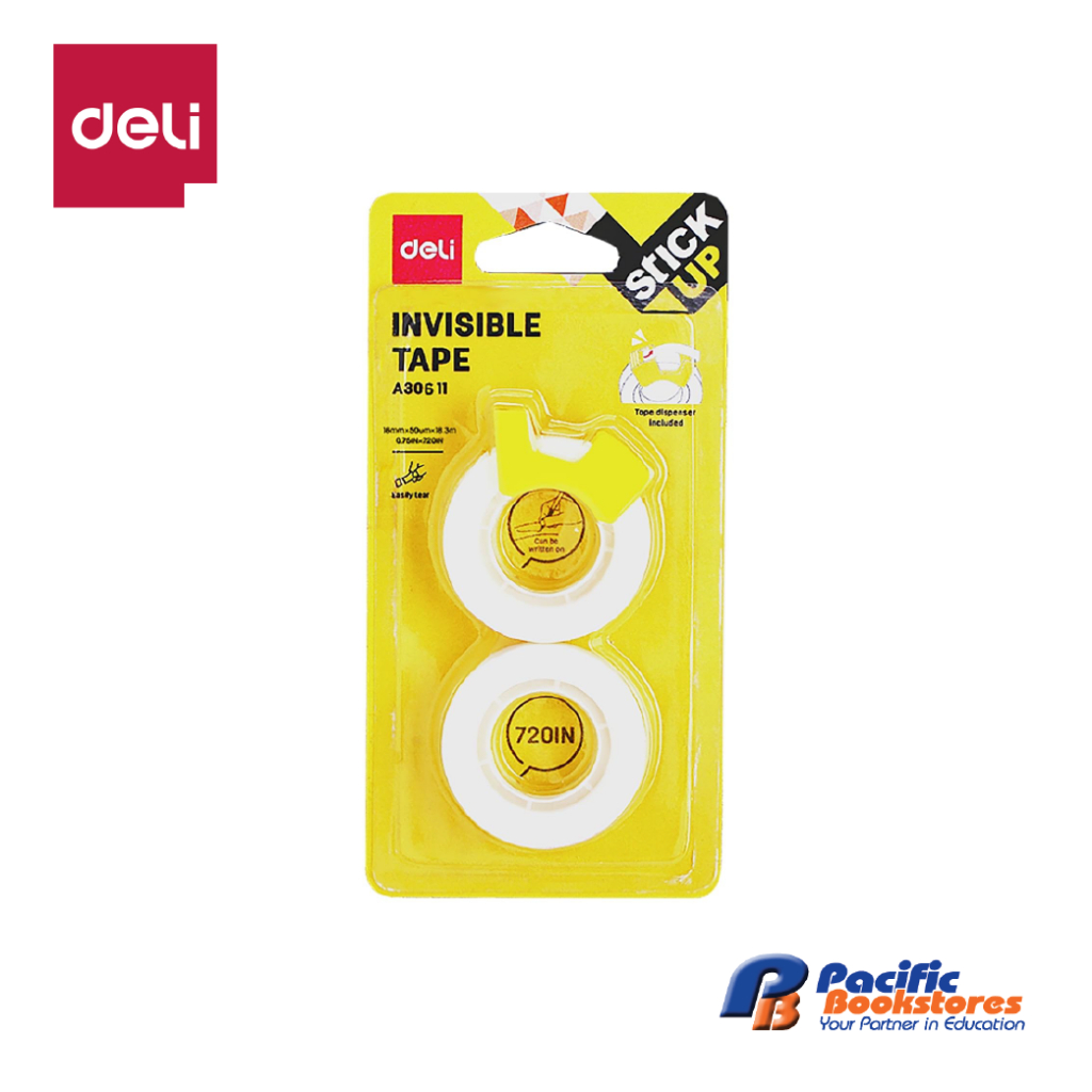Deli EA30611 Invisible Tape 18MM x 18.3M Set | Shopee Singapore