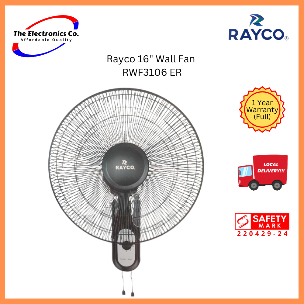 Rayco 16" Wall Fan RWF3106 ER | Shopee Singapore