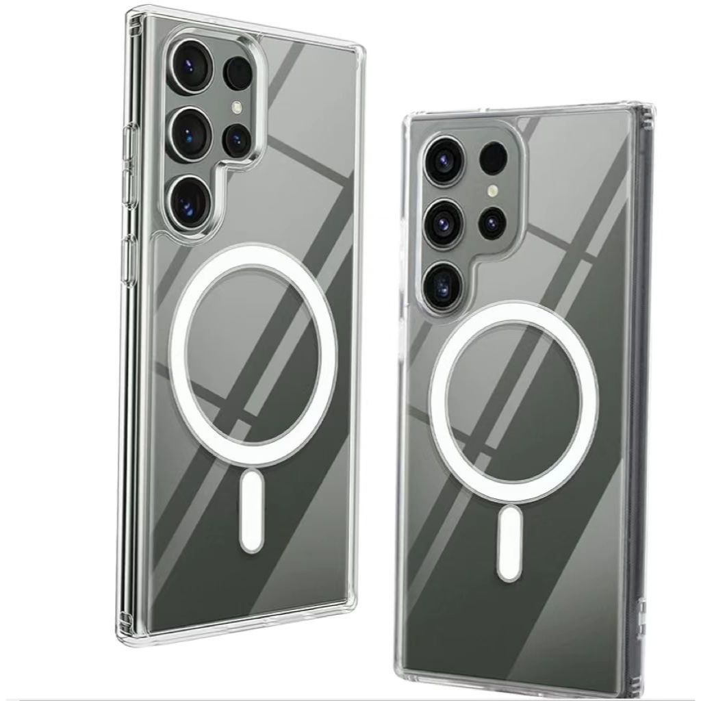 SG 24H SHIP 】Magnetic Case TPU+PC Transparent Bumper Cover with ...