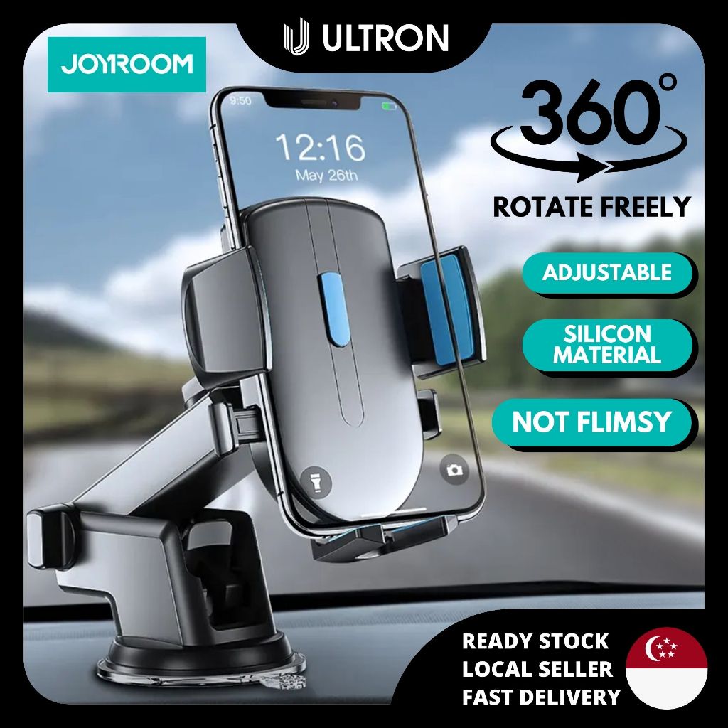 SG🚚 | Joyroom Car Phone Holder 360° for Dashboard Windscreen Windshield ...