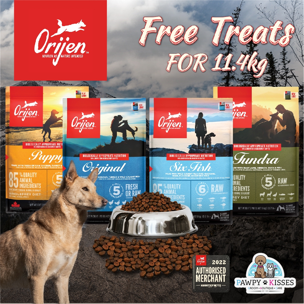 ORIJEN Dry Dog Food | From Canada | 2kg, 4.5kg, 6kg or 11.4kg | Shopee Singapore