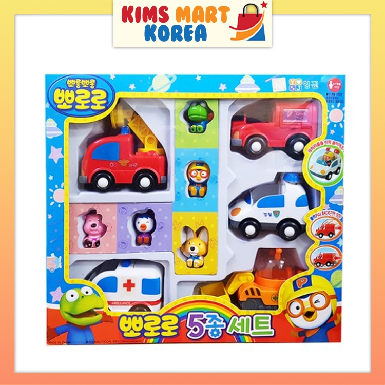 Pororo Baby Kids Toys Pororo, Crong, Eddie, Loopy, Petty 5 Character ...