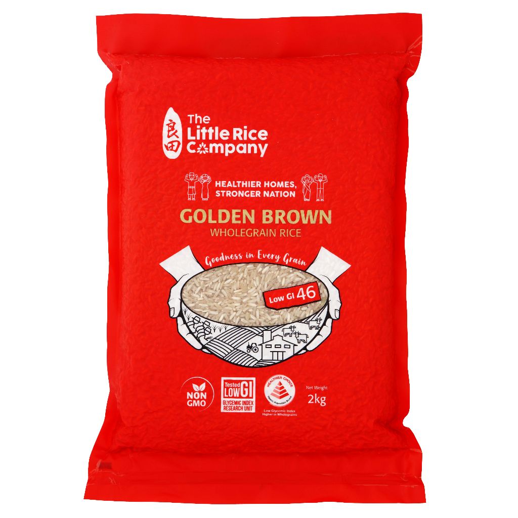 The Little Rice Company Low GI Brown Rice 2Kg | Shopee Singapore