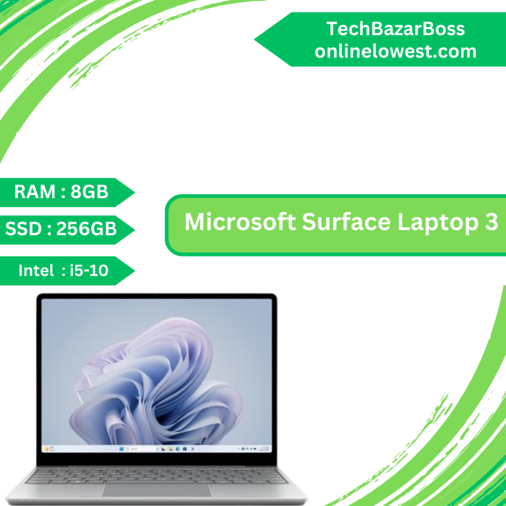 Microsoft Surface Laptop 3 | RAM : 8GB | SSD : 256GB | Intel : i5-10 ...