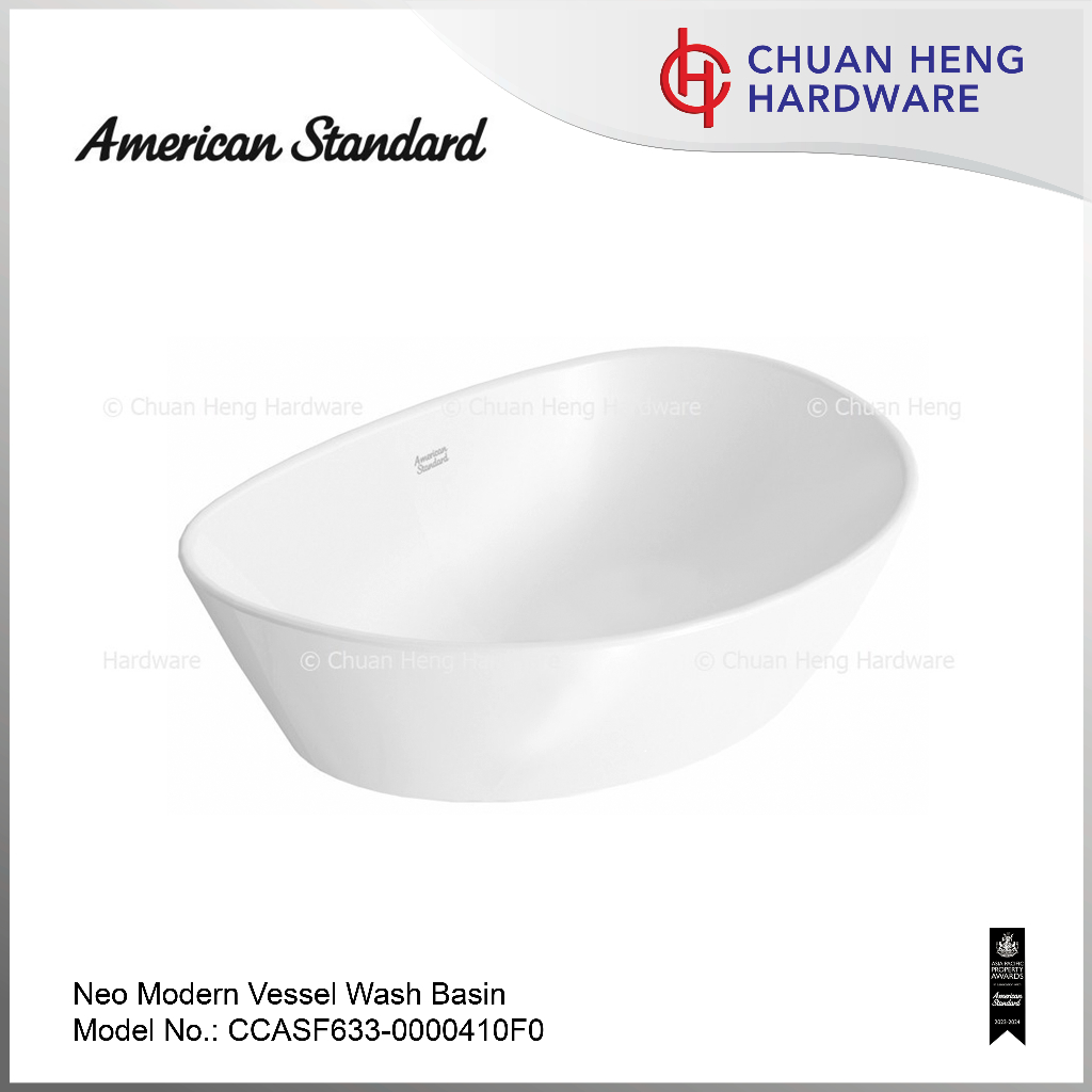 American Standard CCASF633-0000410F0 Neo Modern 545mm Vessel Wash Basin ...