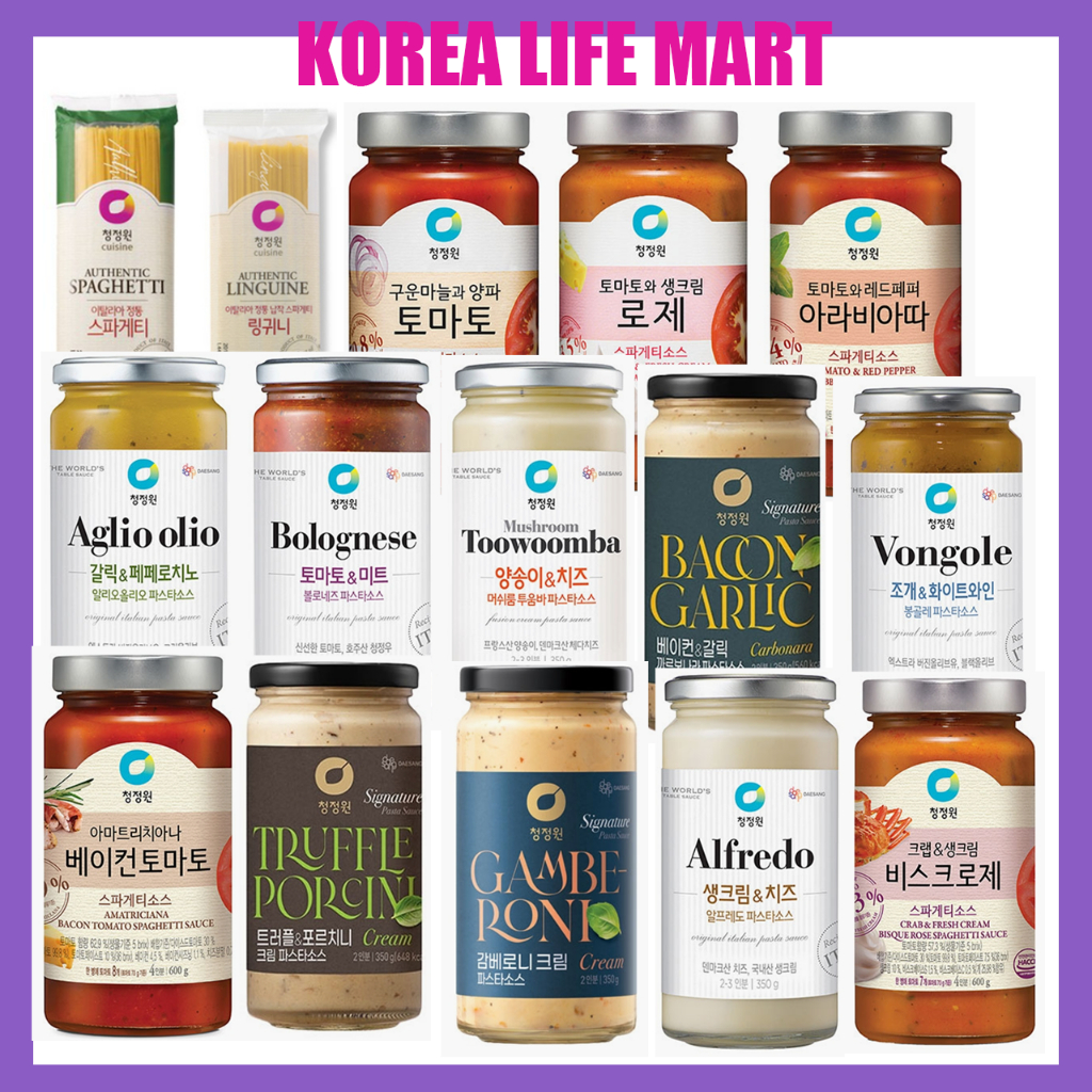 Chung Jung One Pasta & Spaghetti Sauce Collection – 14 Flavors, Premium ...