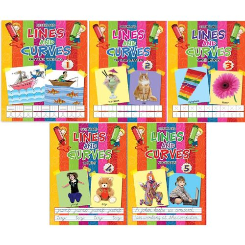 Lines and Curves (Pattern Writing / Capital Letters/Small Letters ...