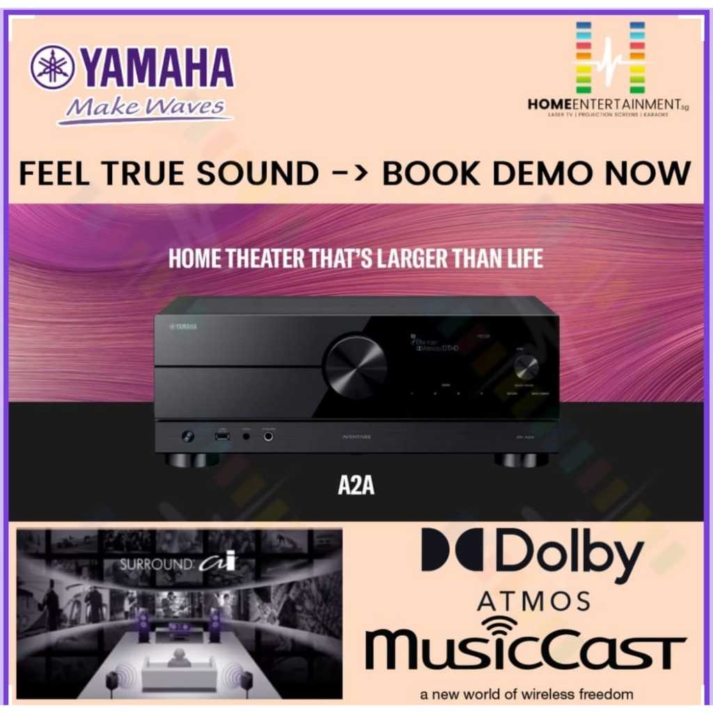 YAMAHA RX-A2A 7.2 CHANNELS AV RECEIVER DOLBY ATMOS HOME THEATRE ...