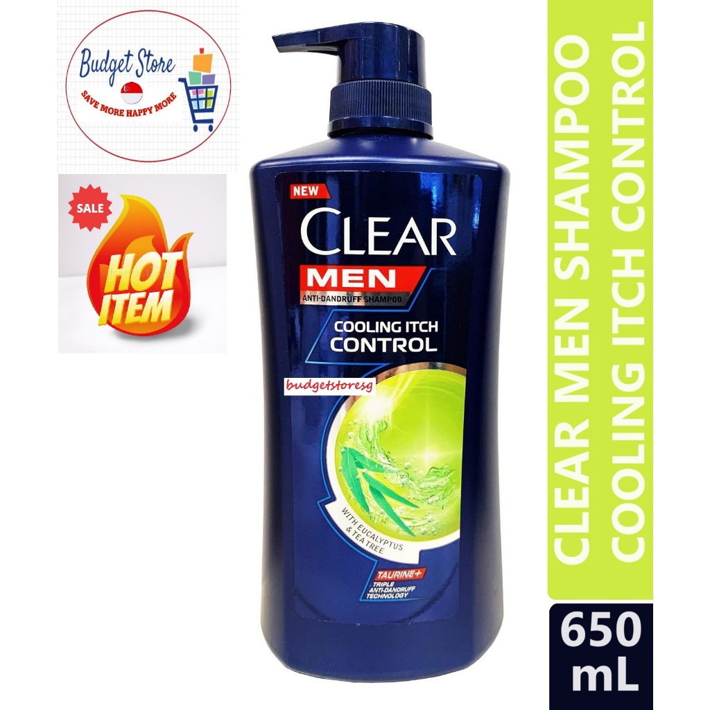 Clear Men Anti-Dandruff Shampoo Cooling Itch Control - 650 mL | Shopee ...