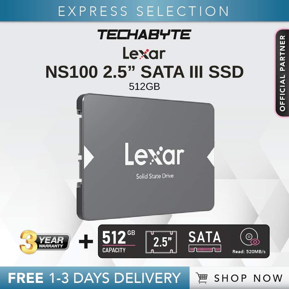 [FAST SHIP] Lexar NS100 | 2.5” 550MB/s | SATA III | Solid State Drive ...