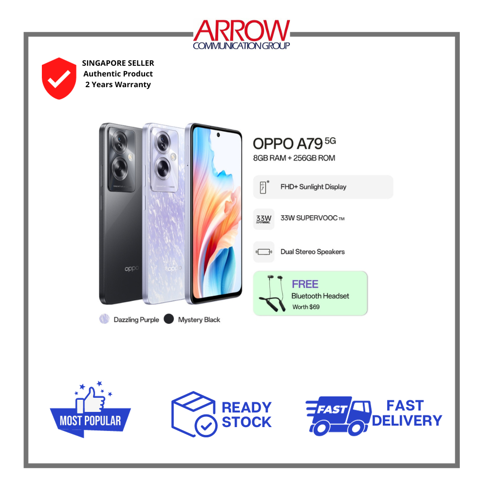OPPO A79 5G / 8GB + 256GB / 33W SUPERVOOC Charge / 2 Years OPPO ...