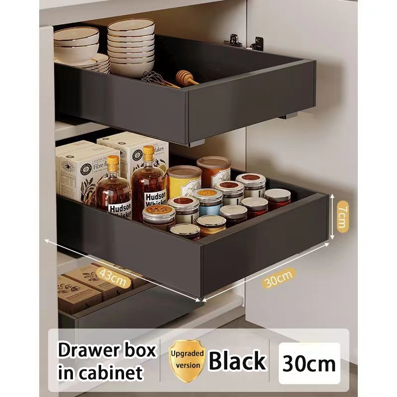 【SG Stock】Kitchen Drawer Style Pull Basket Dish Cabinet/Under sink pull ...