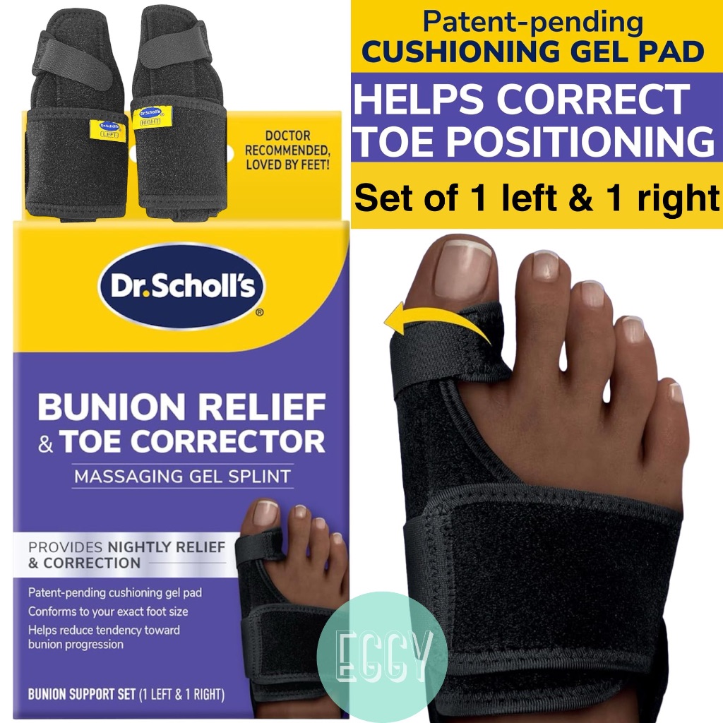 Dr. Scholl's Bunion Relief & Toe Corrector Straightener Pads | Shopee ...