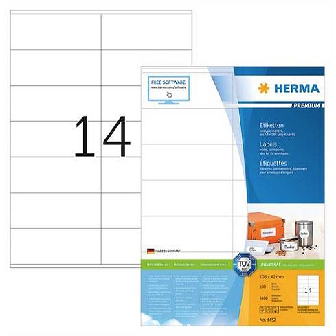 The Office Shoppe - HERMA Premium A4 Labels Mailing Address Shipping ...