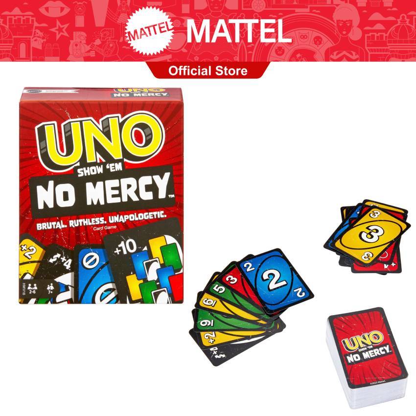 UNO Show ‘Em No Mercy Card Game For Kids, Adults & Family Night ...