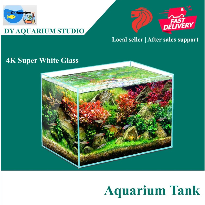 YEE Fish Tank, Crystal Tank With 5mm Thick Glass | Transparent Fish ...