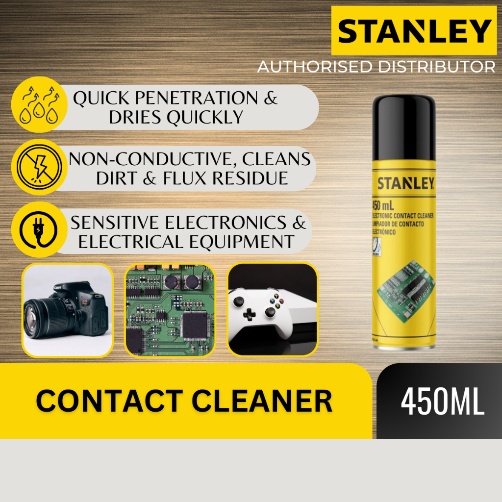 Stanley Electronic Contact Cleaner 450ML | Shopee Singapore