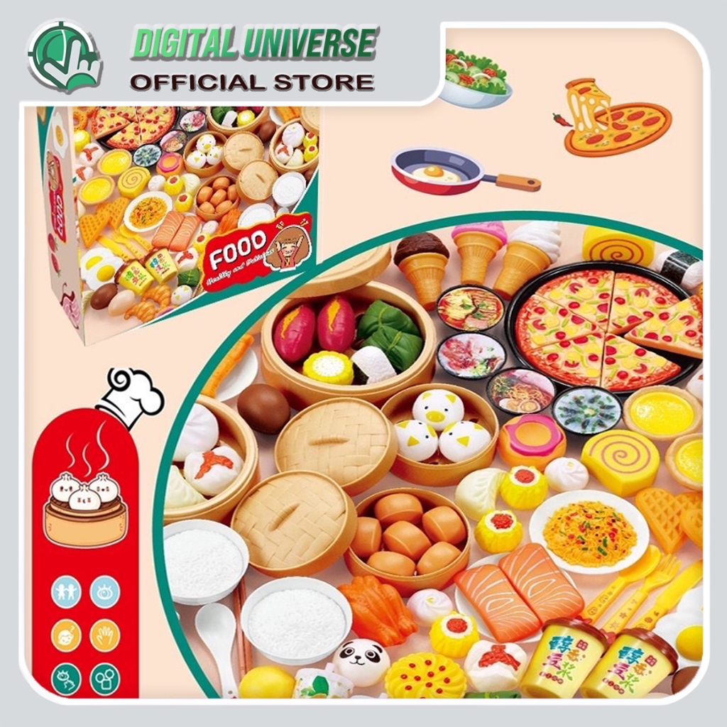 Chinese Food Pretend Play BBQ Toy Set Barbecue Toy Simulation Food Toys ...