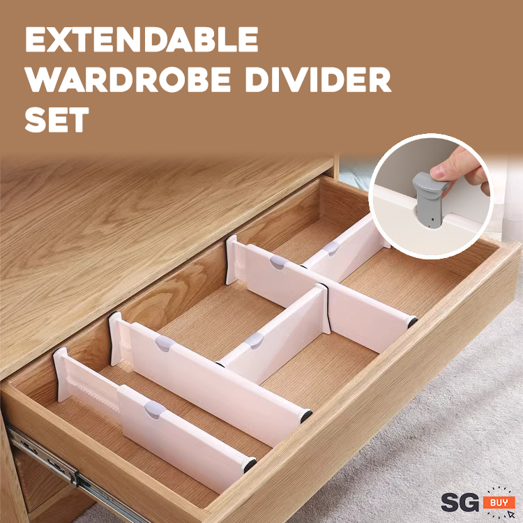 [SG SELLER] Extendable Drawer Divider | Drawer Organizer Drawer ...