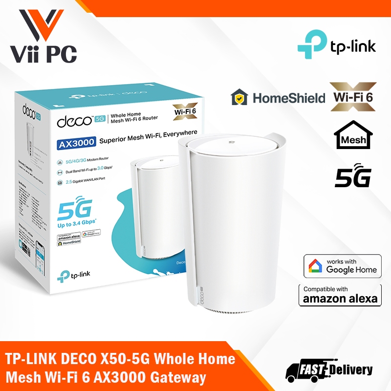 TP-LINK DECO X50-5G AX3000 Whole Home Mesh Wi-Fi 6 Gateway | Shopee Singapore
