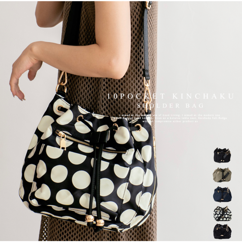 [SALE] 10 pockets shoulder bag ladies diagonal lightweight commuter bag ...