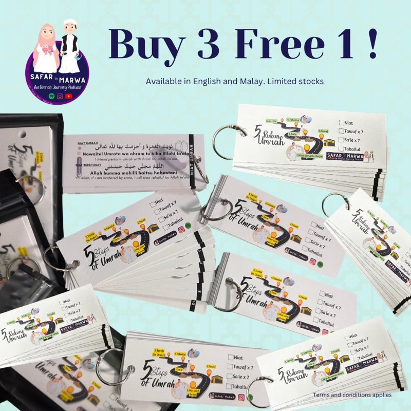 Bundle Tawaf Cards*localSG* | Shopee Singapore