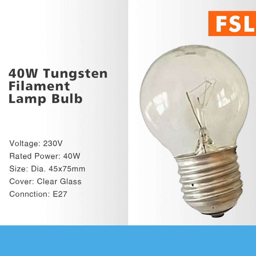 (SG Seller) G45 E27 Phillips G4 GU10 MR16 Tungsten Lamp Halogen Bulb ...