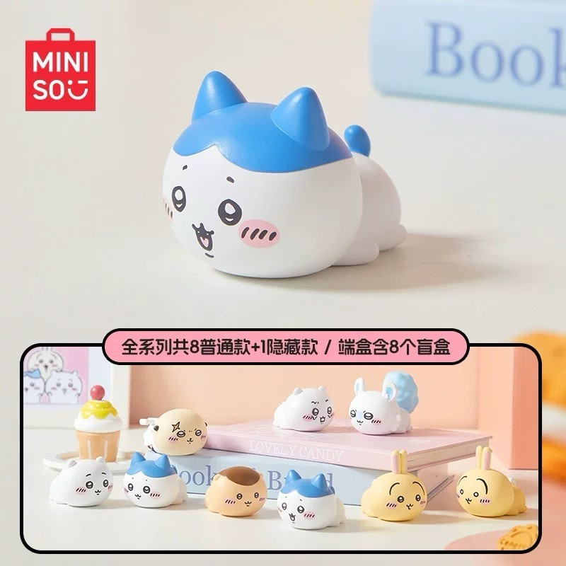 Cute OFFICIAL Miniso X Chiikawa Hecha Buddy Surprise Box Figure ...