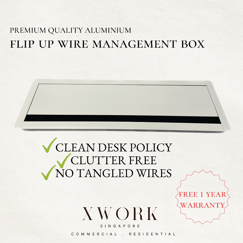[SG Seller] Flip up Cover Box Wire Management for cables and wires ...