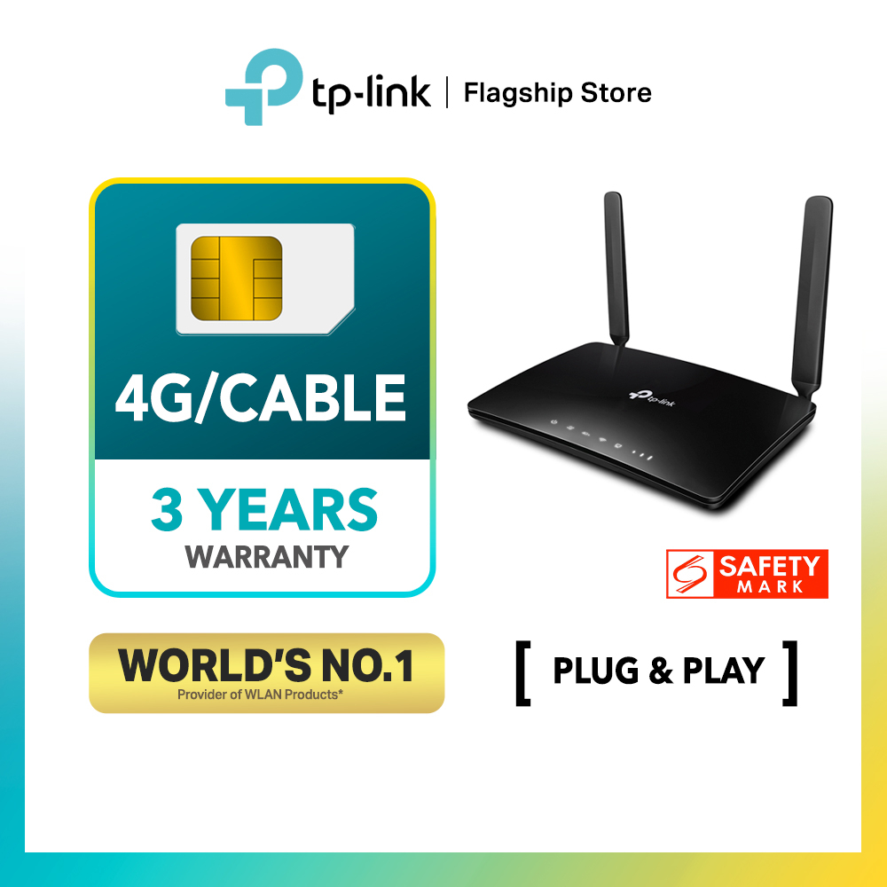TP-LINK Archer MR600 AC1200 3G/4G LTE Advanced Cat6 Gigabit Dual Band ...