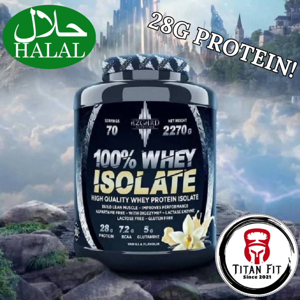 AZGARD 100% WHEY PROTEIN ISOLATE (FAST ABSORPTION) HALAL 2.2KG 5lbs ...