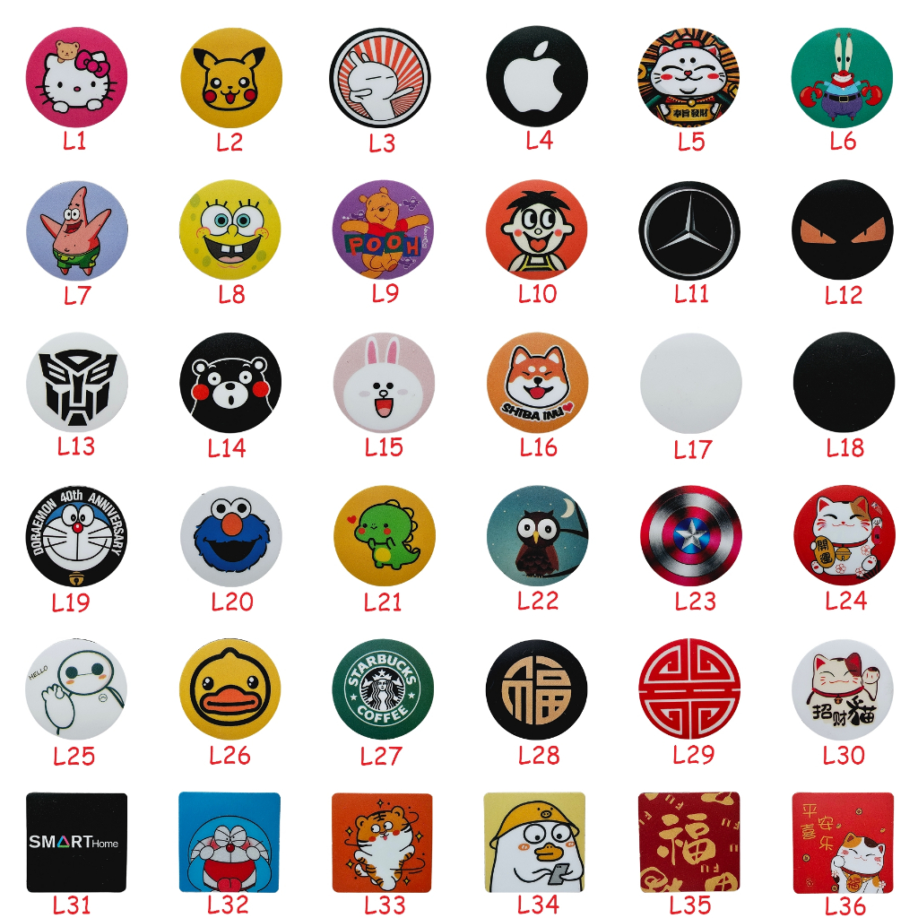 (36 mm Diameter) 125 khz RFID Handphone Sticker - Not Suitable For ...