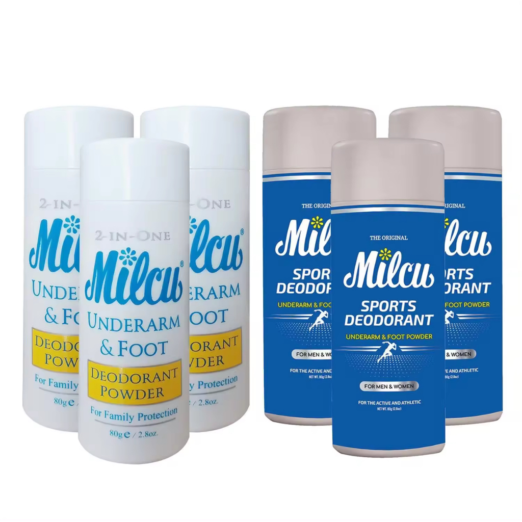 Milcu (2in1) Underarm & Foot Deodorant Powder 80g | Shopee Singapore