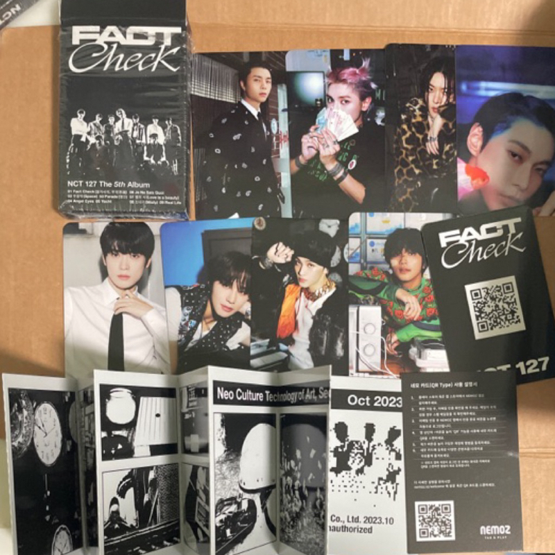 INSTOCK OFFICIAL UNSEALED NCT 127 FACT CHECK QR CODE NEMO VER WITH ...