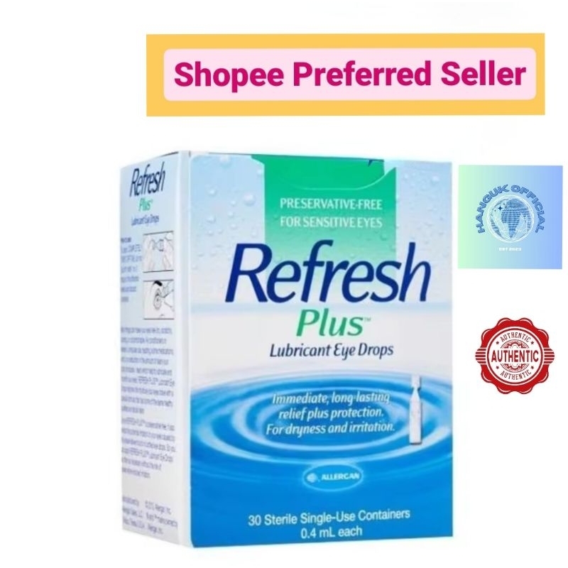 Refresh Plus Eye Drops 30 x 0.4ml | Shopee Singapore