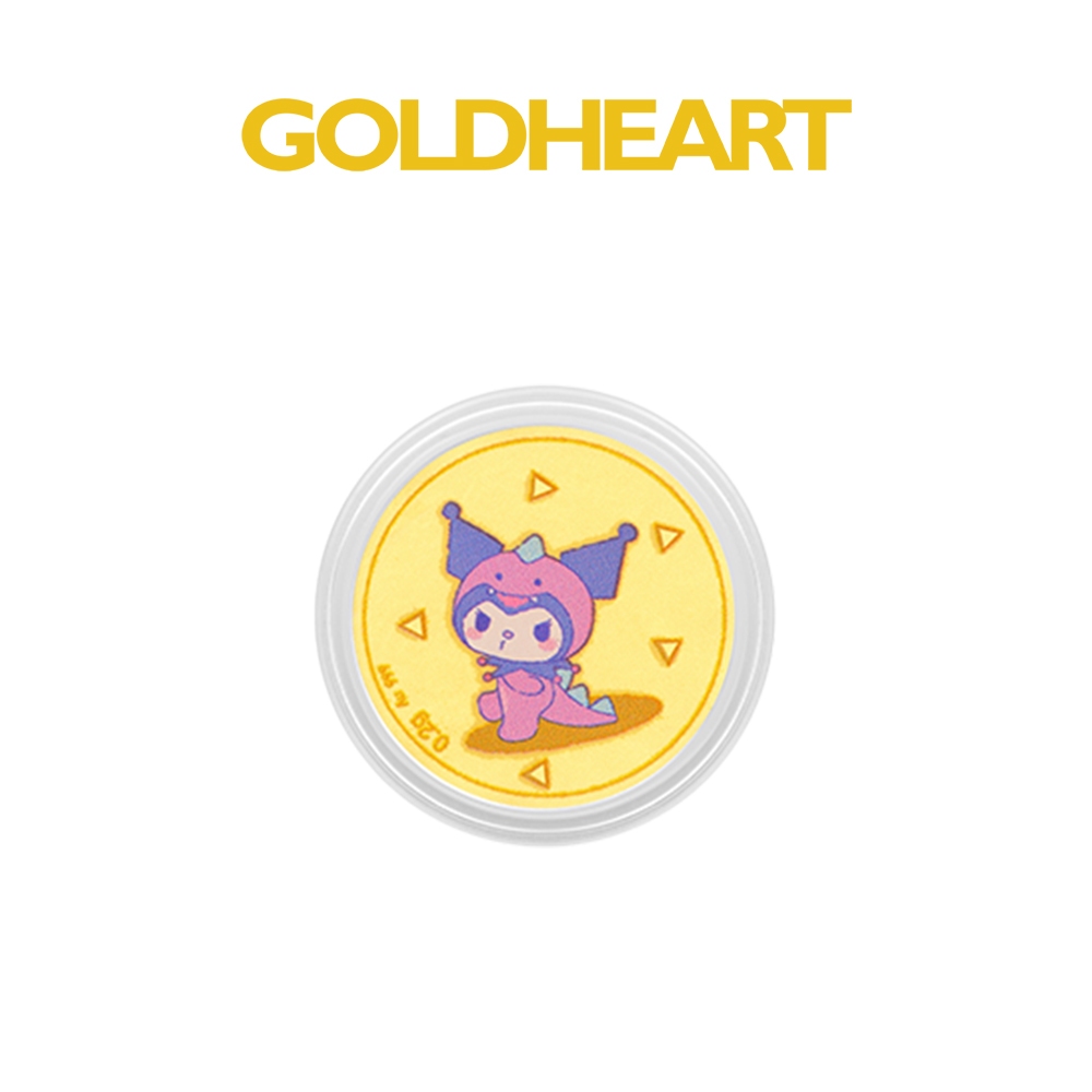 Goldheart 999 Gold Sanrio Characters Dino-Mite Kuromi Gold Coin ...