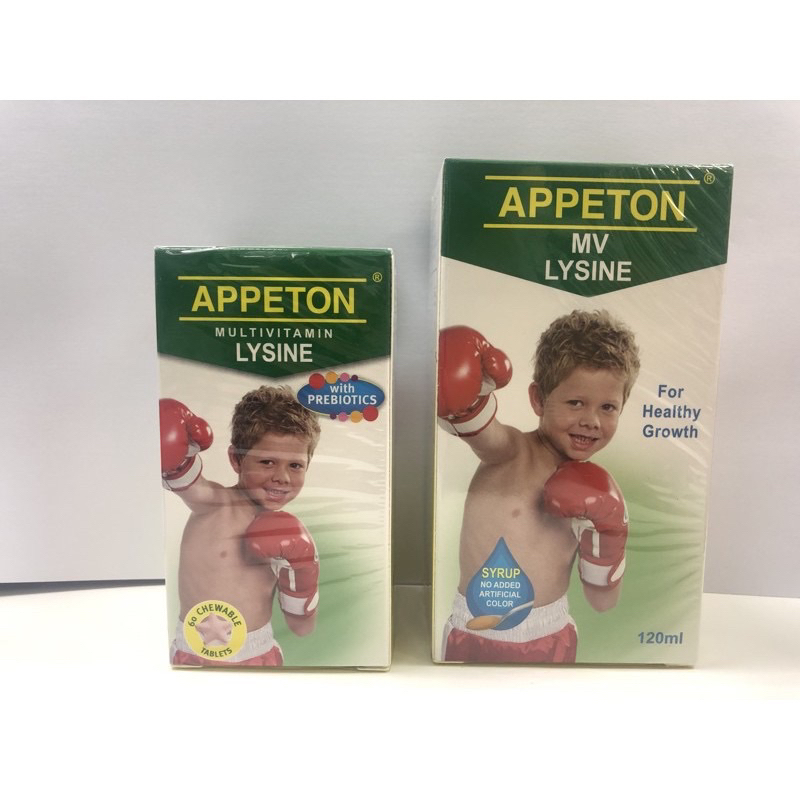 [Local Stock] APPETON Multivitamin Lysine (Syrup/Tablets) Kids Vitamin ...