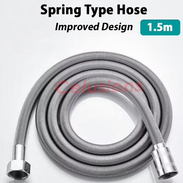 【1.5m | 2m】Stainless Steel Flexible Shower Head Bidet Spray Water ...