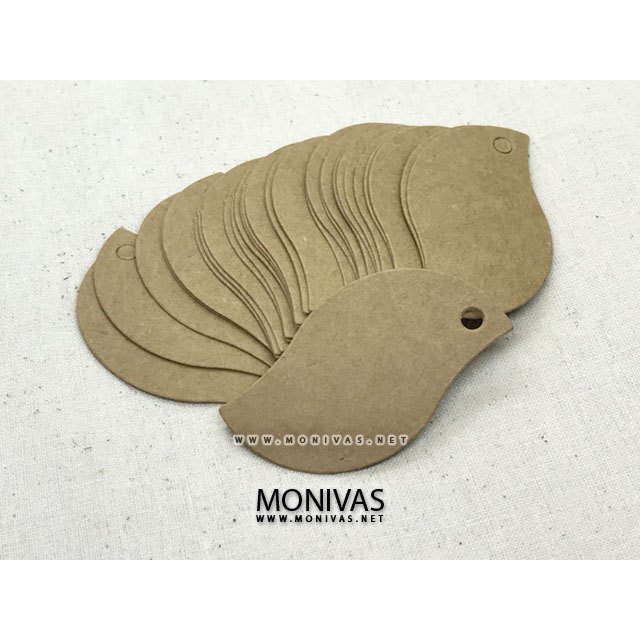 Brown Kraft Leaf Gift Tags Birthday Present Plain Message Cards (Set of ...